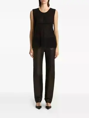 Khaite Allo Sleeveless Top - Black