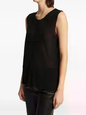 Khaite Allo Sleeveless Top - Black