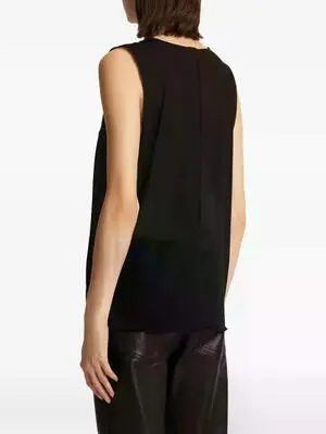 Khaite Allo Sleeveless Top - Black
