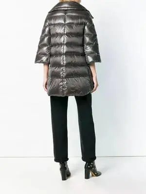 Herno Padded Zipped Coat - Grey