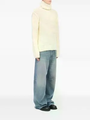 MAISON MARGIELA Cream Chunky Knit Turtleneck Sweater