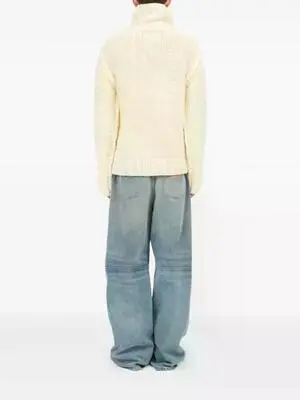 MAISON MARGIELA Cream Chunky Knit Turtleneck Sweater