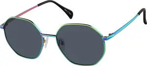 Zenni Geometric Full Rim Sunglasses - Multicolor