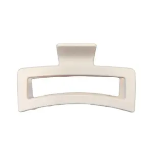 HEADBANDS OF HOPE Extra Large Rectangular Claw Clip - Cream