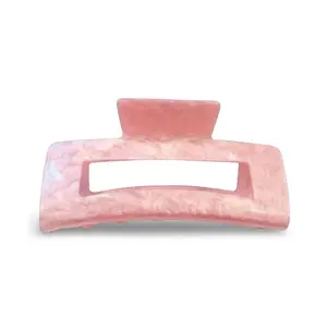 HEADBANDS OF HOPE Large Rectangle Claw Clip - Pink