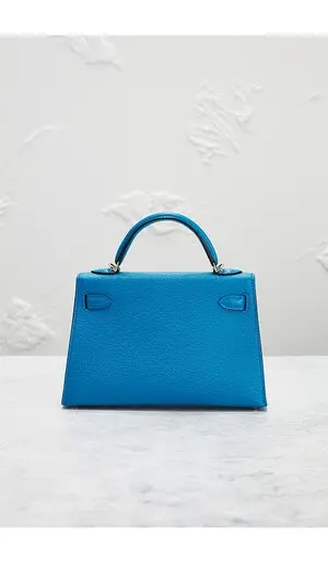 FWRD RENEW Hermes Chevre Kelly 20 Handbag - Blue