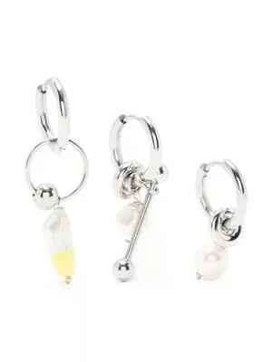 JUSTINE CLENQUET Palmer Earrings Set - Silver