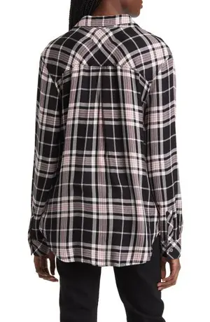 Rails Hunter Button-up Shirt - Onyx Rose Gold