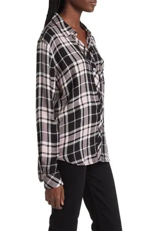 Rails Hunter Button-up Shirt - Onyx Rose Gold