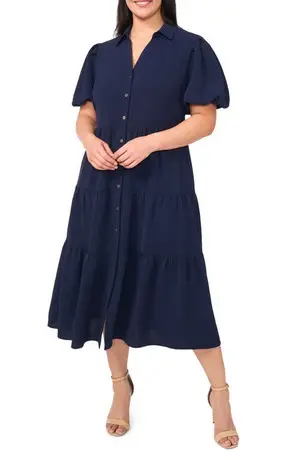 Tiered Shirtdress