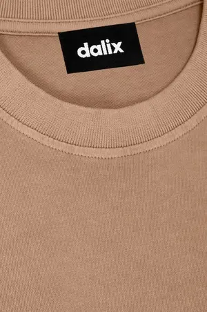 DALIX Lil Alien Heavyweight Pigment Dye Tee - Camel
