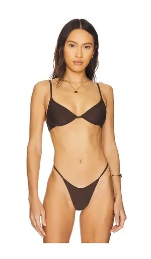 LOVEWAVE Frasier Demi Cup Top - Dark Brown