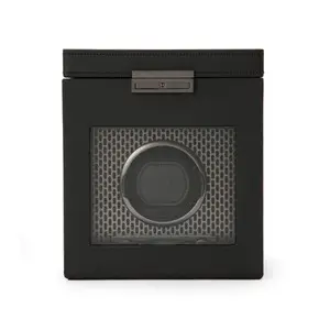 Wolf Axis Single Watch Winder With Storage - Powder Coat