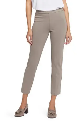 NYDJ Pull-on Ankle Straight Leg Pants - Saddlewood