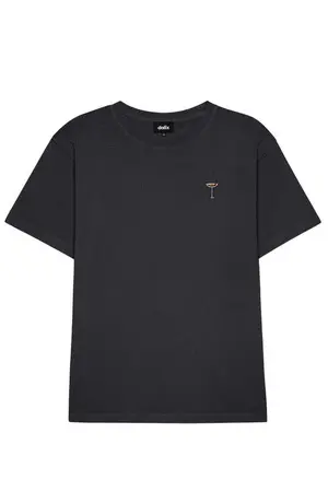 DALIX Coffee Martini Midweight Garment Dye Tee - Black
