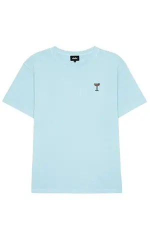 DALIX Coffee Martini Midweight Garment Dye Tee - Sky Blue