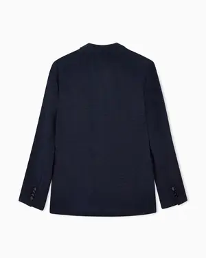 Giorgio Armani Single-breasted Jacquard Cupro Jacket