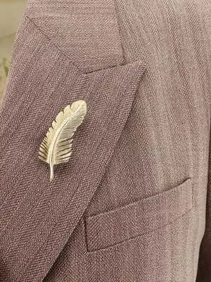 GOLDEN GOOSE Diva Herringbone Virgin Wool Blazer