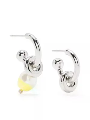 Justine Clenquet Silver Tone Earrings