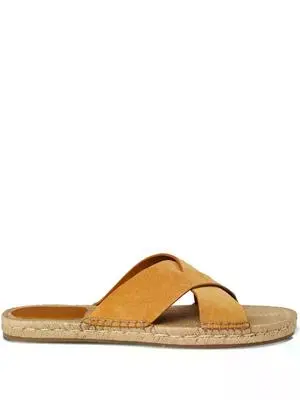Zegna Cross-strap Espadrille Sandals - Brown