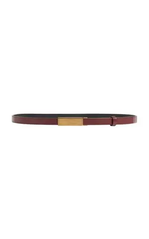 Khaite Empire Leather Belt Red