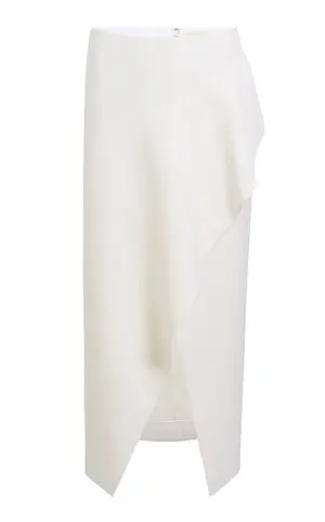 KHAITE Jaia Asymmetric Midi Skirt