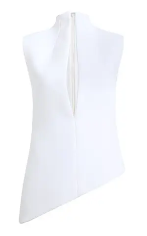 White Crepe Tops for Women