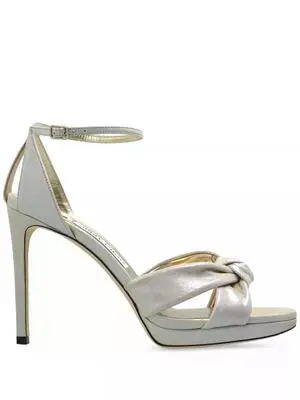 JIMMY CHOO 100mm Rosie Heeled Sandals - Neutrals