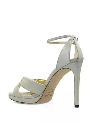 JIMMY CHOO 100mm Rosie Heeled Sandals - Neutrals