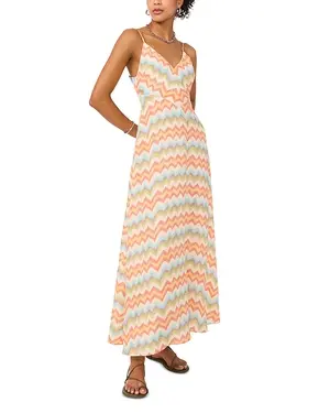 1.State Chevron Maxi Dress