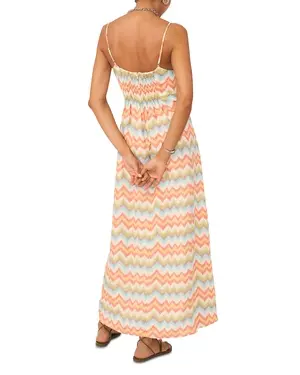 1.State Chevron Maxi Dress