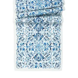 JULISKA Indigo Iberian Table Runner, 18 X 90 - Indigo Blu