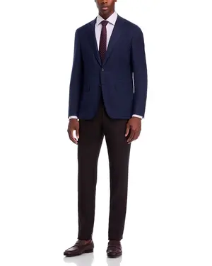 Canali Trim Fit Windowpane Sport Coat