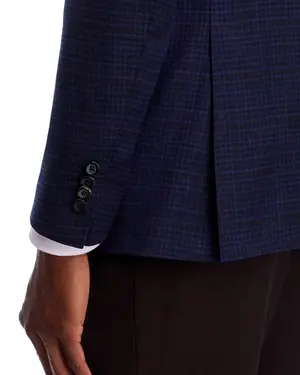 Canali Trim Fit Windowpane Sport Coat