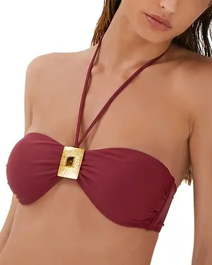 VIX PAULA HERMANNY Liza Bandeau Bikini Top - Red
