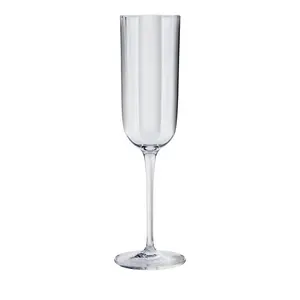 LUIGI BORMIOLI Jazz Flute Glass, 7 Oz - No Color