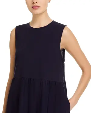 Eileen Fisher Mixed Media Midi Dress