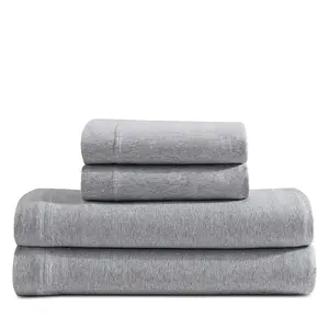 Calvin Klein Modern Melange Jersey Sheet Set, Twin - Grey Blue Heather