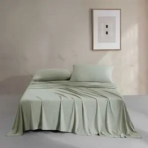 Calvin Klein Modern Melange Jersey Sheet Set, Twin - Lichen Green