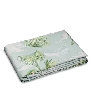 DEA LUXURY LINENS Canarie Sateen Floral Print Pillowcase Pair, King - Foggy Dew