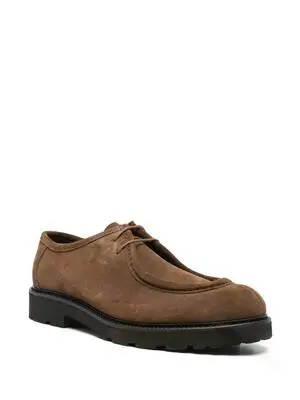 Canali Suede Lace-up Shoes - Brown