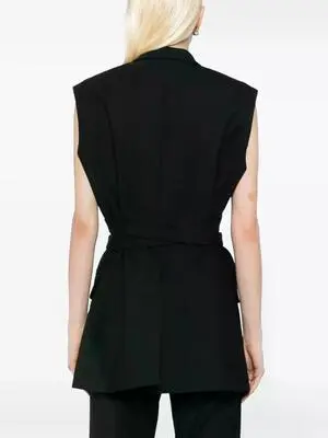 Monse Belted Gilet - Black