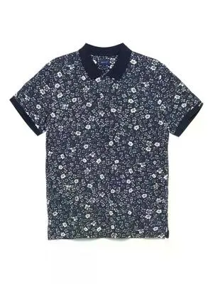 Gant Floral-print Cotton Polo Shirt