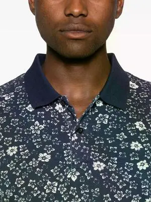 Gant Floral-print Cotton Polo Shirt