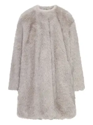 MAX MARA STUDIO Cashmere Wrap Coat - Grey