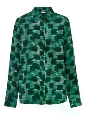 FERRAGAMO Abstract-print Button-up Shirt