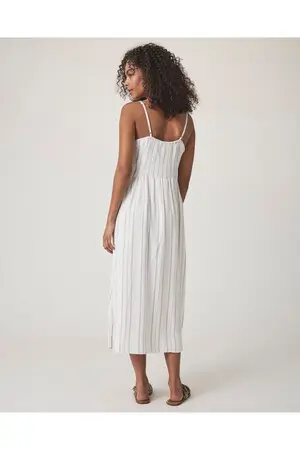 Splendid Gabrielle Linen Button Down Midi Dress