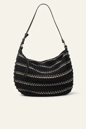 Ba&sh Arya Large Shoulder Bag - Black