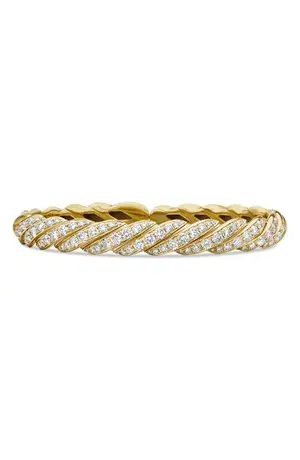 David Yurman Pavéflex Bracelet In 18k Yellow Gold With Diamonds