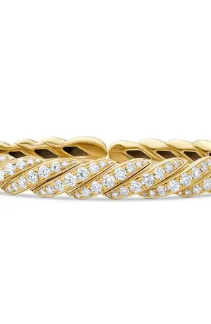 David Yurman Pavéflex Bracelet In 18k Yellow Gold With Diamonds